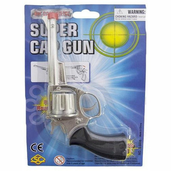 Die Cast 8 Shot Cap Revolver - 18cm Metal & Plastic Toy Gun – Jokers ...